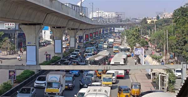 Hyderabad: మరోసారి ‘వై జంక్షన్‌’ మూసివేత.. భారీగా ట్రాఫిక్‌ జామ్ ...
