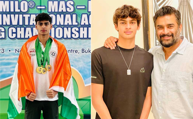 Madhavan: నటుడు మాధవన్‌ కుమారుడికి 5 స్వర్ణాలు.. ఆనందంలో హీరో | actor ...