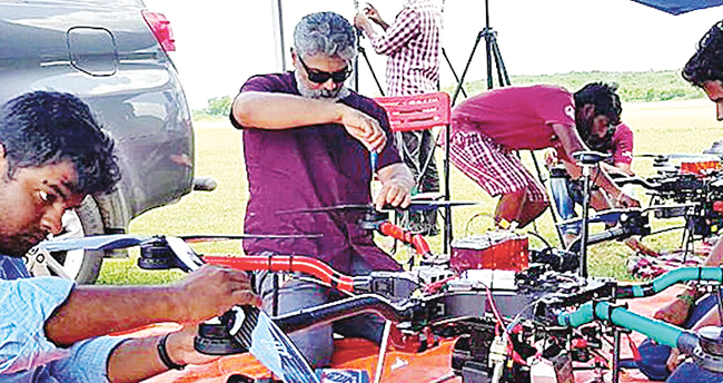సరిహద్దు నిఘాకు అజిత్‌ డ్రోన్లు | ajith-mentored-team-dhaksha-uses-drones