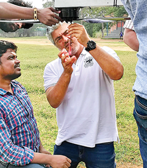 సరిహద్దు నిఘాకు అజిత్‌ డ్రోన్లు | ajith-mentored-team-dhaksha-uses-drones