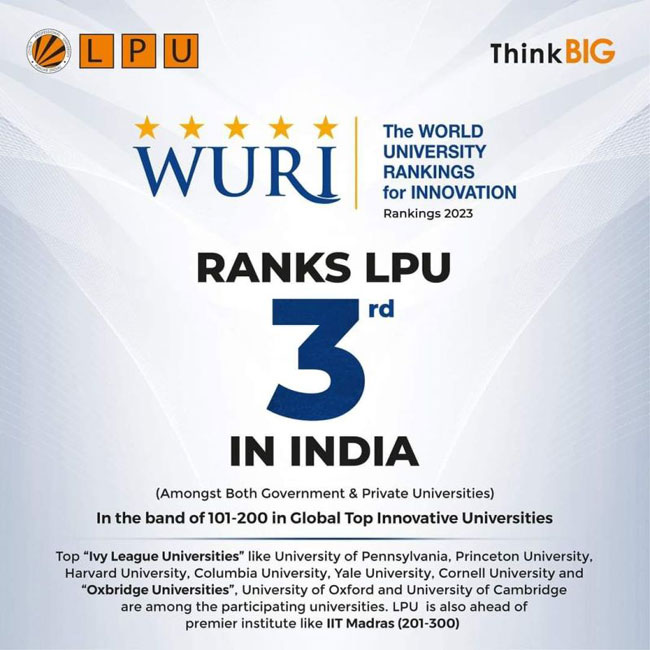 హార్వర్డ్‌, ఆక్స్‌ఫర్డ్‌ యూనివర్సిటీల సరసన లవ్లీ ప్రొఫెషనల్ ...