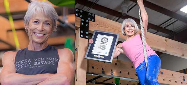 కూతురి స్ఫూర్తితో ‘గిన్నిస్‌’ రికార్డు | american-woman-becomes-the ...