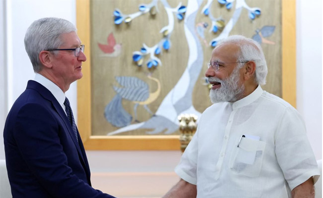 Tim Cook-Modi: ప్రధాని మోదీతో యాపిల్‌ సీఈవో టిమ్‌ కుక్‌ భేటీ | apple ...