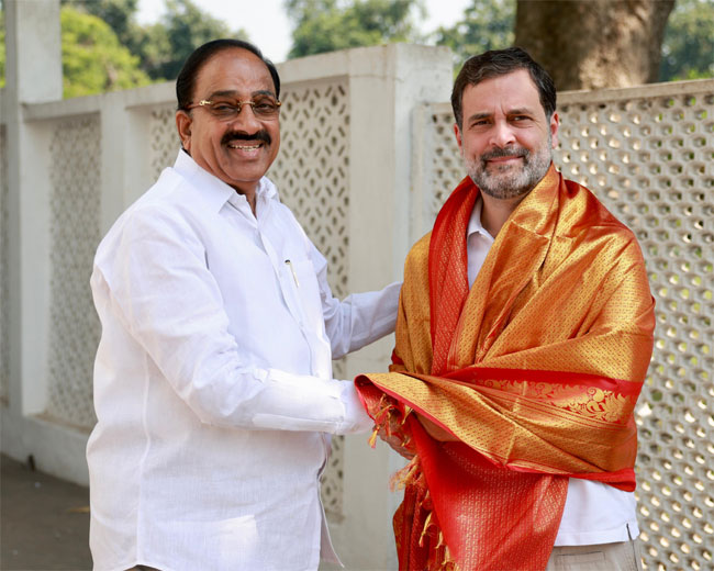 Tummala Nageswara Rao : రాహుల్‌ గాంధీతో భేటీ అయిన తుమ్మల | tummala ...