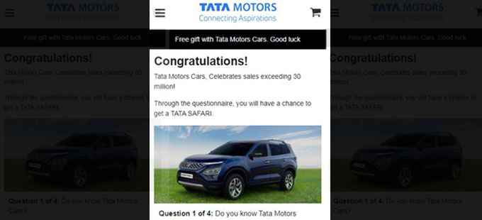 Factcheck: ఈసారి టాటా సఫారీ అంట.. క్లిక్కారా? | free-tata-safari-claim ...