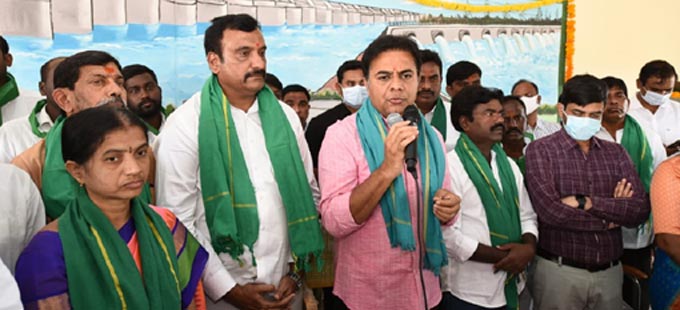 KTR: అన్నదాతల సంక్షేమంలో దేశానికే ఆదర్శంగా..: కేటీఆర్‌ | minister-ktr ...