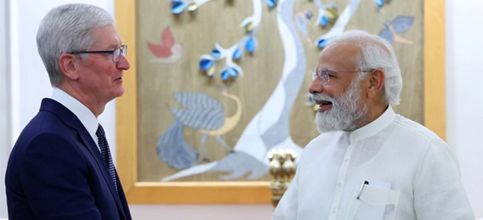 Tim Cook-Modi: ప్రధాని మోదీతో యాపిల్‌ సీఈవో టిమ్‌ కుక్‌ భేటీ | apple ...