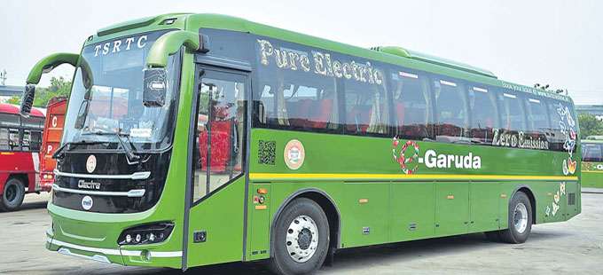 TSRTC E-Garuda: ప్రారంభోత్సవ ఆఫర్‌.. ఈ-గరుడ బస్సు ఛార్జీల తగ్గింపు ...