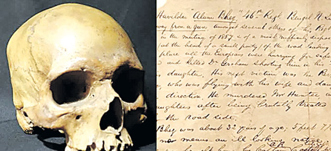 Skull of Alum Bheg: 166 ఏళ్ల తర్వాత మాతృభూమికి.. సిపాయిల తిరుగుబాటు ...