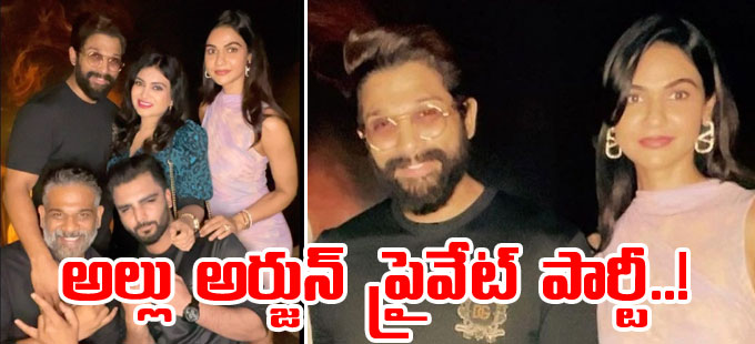 Allu Arjun: అల్లు అర్జున్‌ ప్రైవేట్‌ పార్టీ.. ఫొటోలు వైరల్‌ | allu ...