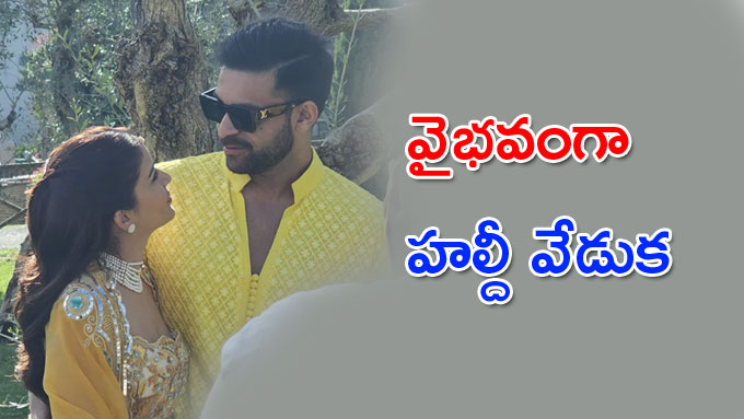 Varunlav: సందడిగా వరుణ్‌, లావణ్యల హల్దీ వేడుక.. ఫొటోలు చూశారా | varun-tej-lavanya-haldi-ceremony ...