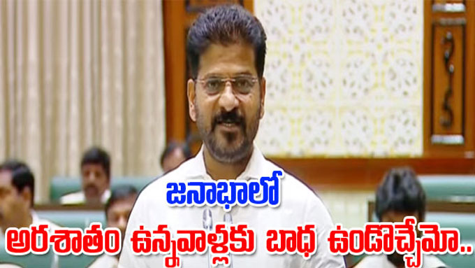 Revanth Reddy: జనాభాలో అరశాతం ఉన్నవాళ్లకు బాధ ఉండొచ్చేమో..: సీఎం రేవంత్ ...