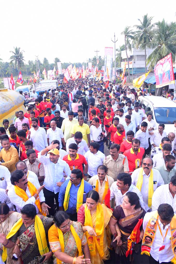 Yuvagalam: కోనసీమ జిల్లాలో కొనసాగుతున్న లోకేశ్‌ ‘యువగళం’ పాదయాత్ర ...