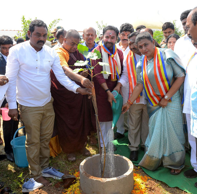 Kishan Reddy: ధ్యాన బుద్ధ వనాన్ని ప్రారంభించిన కిషన్‌రెడ్డి | Dhyana ...