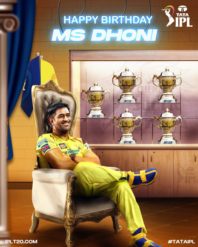 MSDhoni : హ్యాపీ బర్త్‌డే టు కెప్టెన్‌ కూల్‌ | Mahendra singh dhoni ...