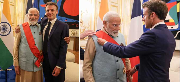 Modi : ఫ్రాన్స్‌ పర్యటన.. మోదీకి అరుదైన గౌరవం | pm modi france tour