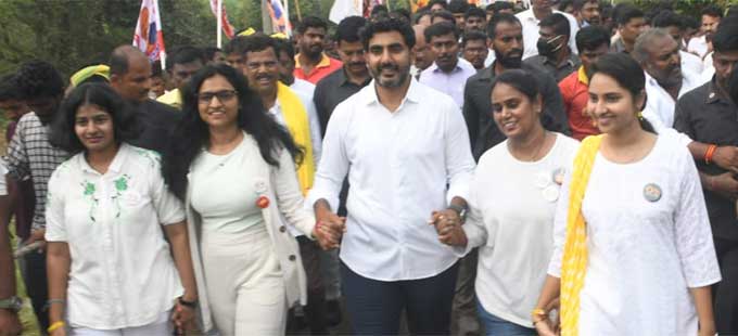 Yuvagalam : విశాఖపట్నంలో కొనసాగుతున్న నారా లోకేశ్‌ ‘యువగళం’ పాదయాత్ర ...